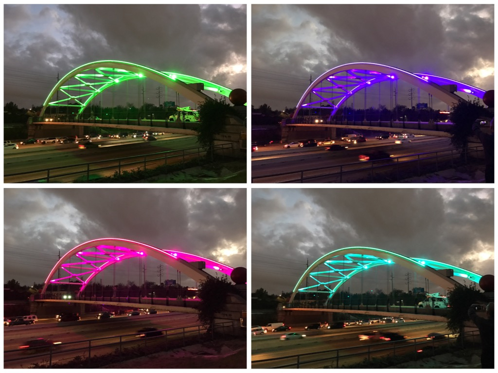 Pretty lights along Southwest Freeway bridges will soon come online