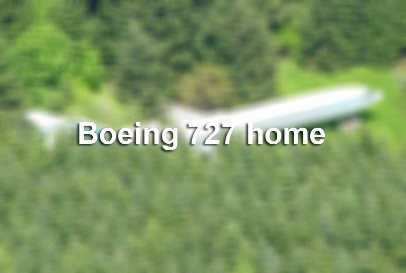 Oregon man lives in a Boeing 727, wants to build another airplane home ...