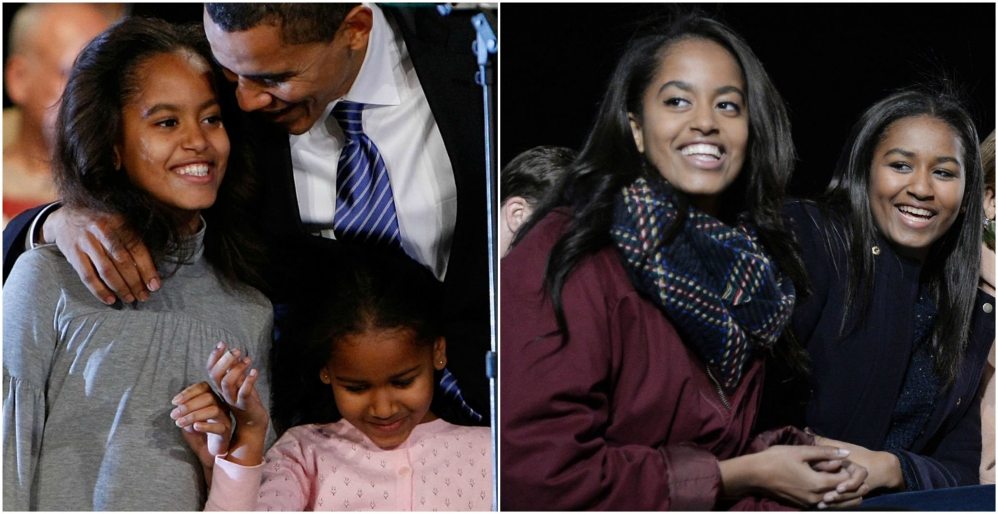 See Malia and Sasha Obama grow up right before your eyes