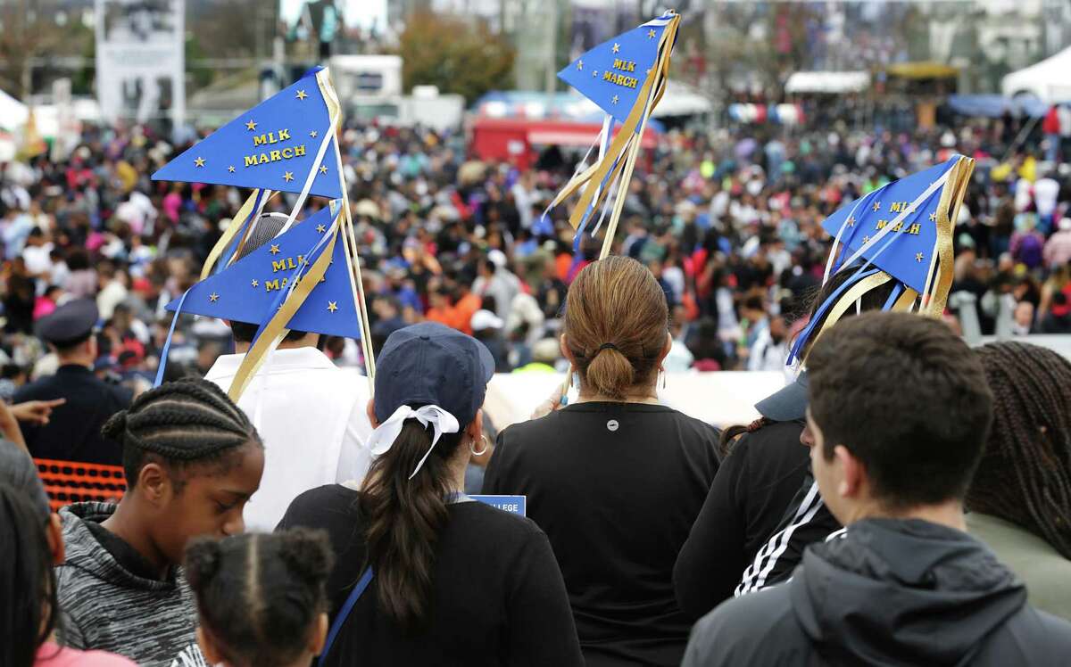 Thousands take to the streets in San Antonio's MLK March - one of the ...