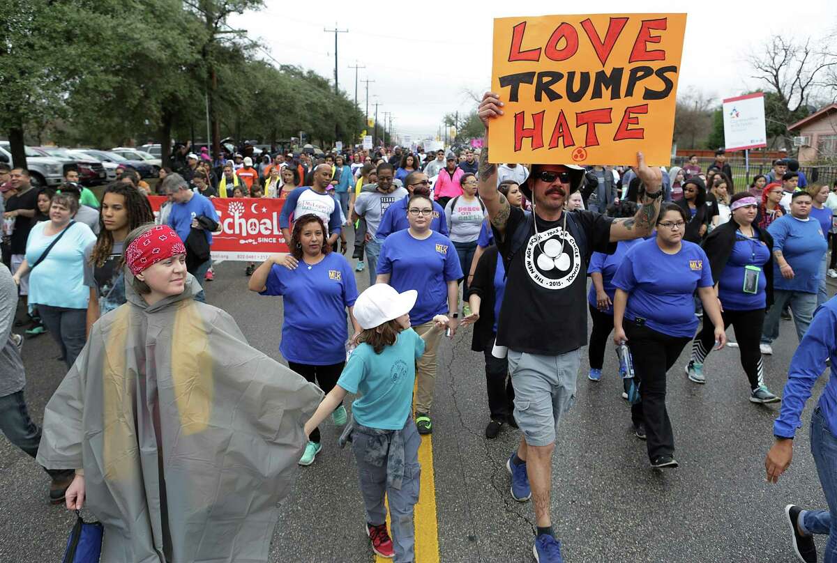 Thousands take to the streets in San Antonio's MLK March - one of the ...
