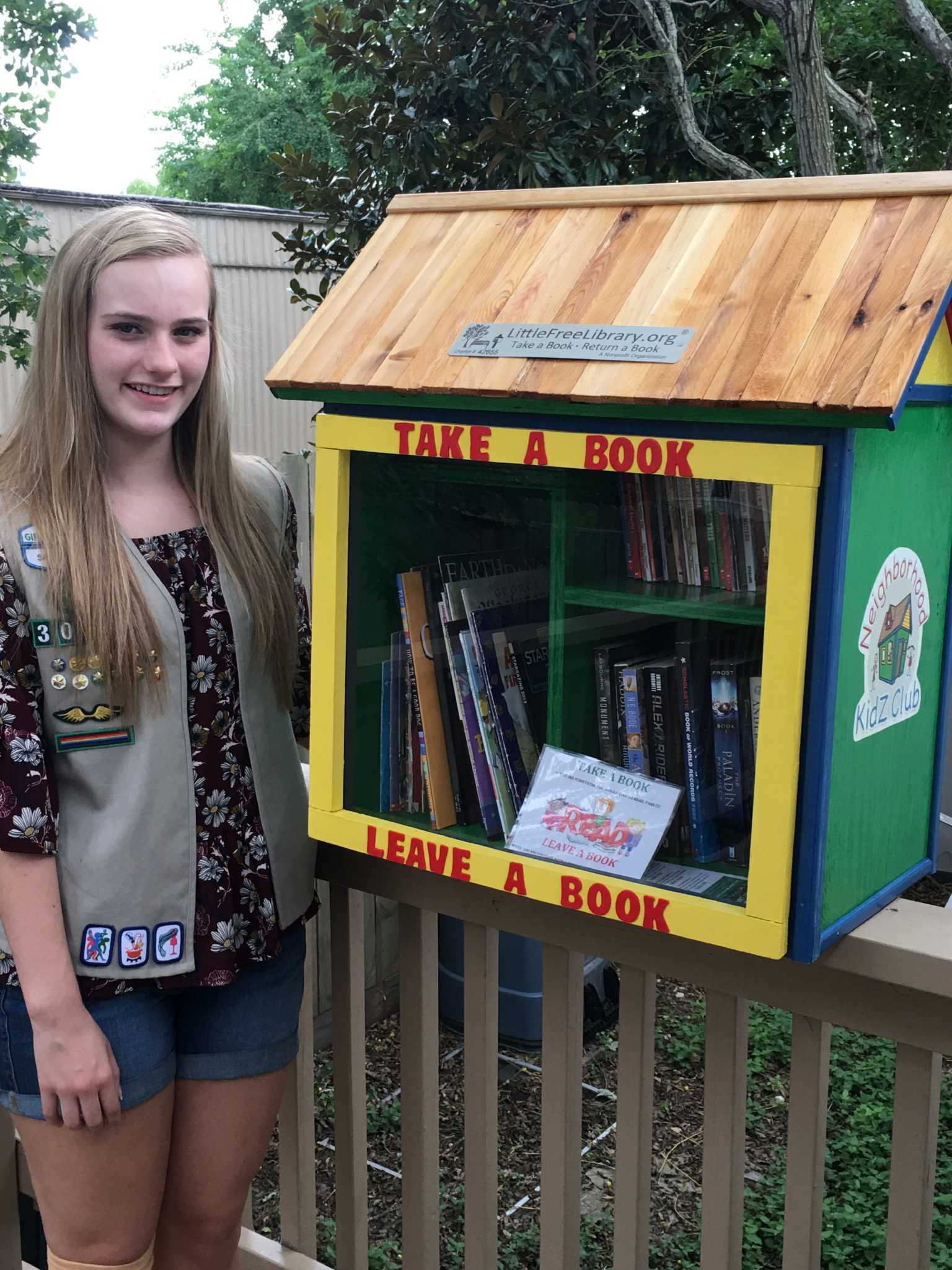 Seven Lakes student's tiny library receives national honor