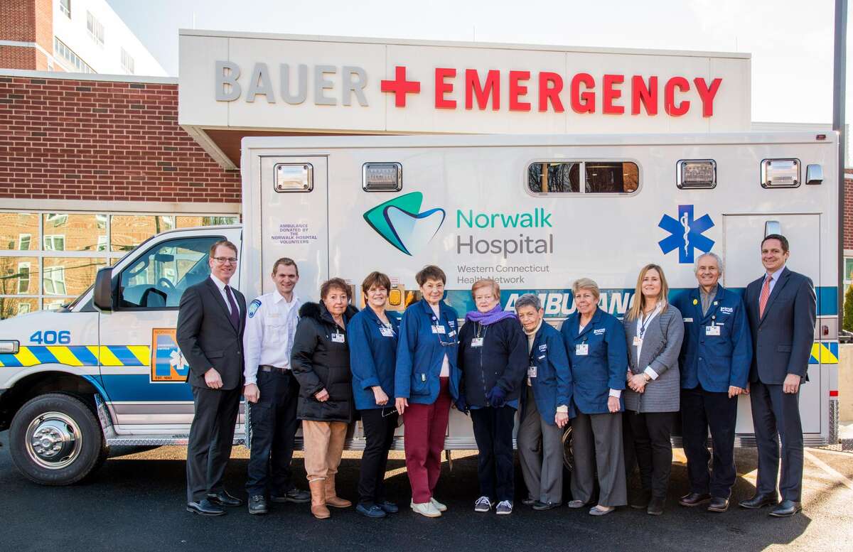 Norwalk Hospital Volunteers donate new ambulance
