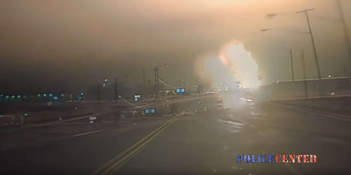 Reports: Texas Panhandle gas explosion captured by police dashcam