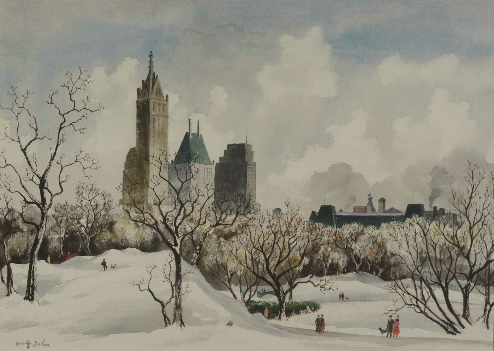 Adolf Dehn captures ‘essence of the city’ in the 1950s