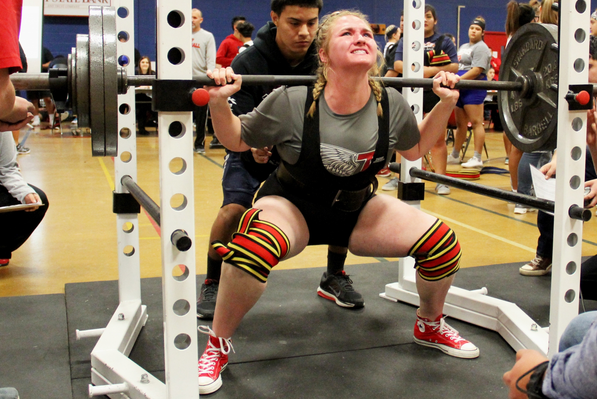 Lady Bulldog powerlifters second at Highland Park meet