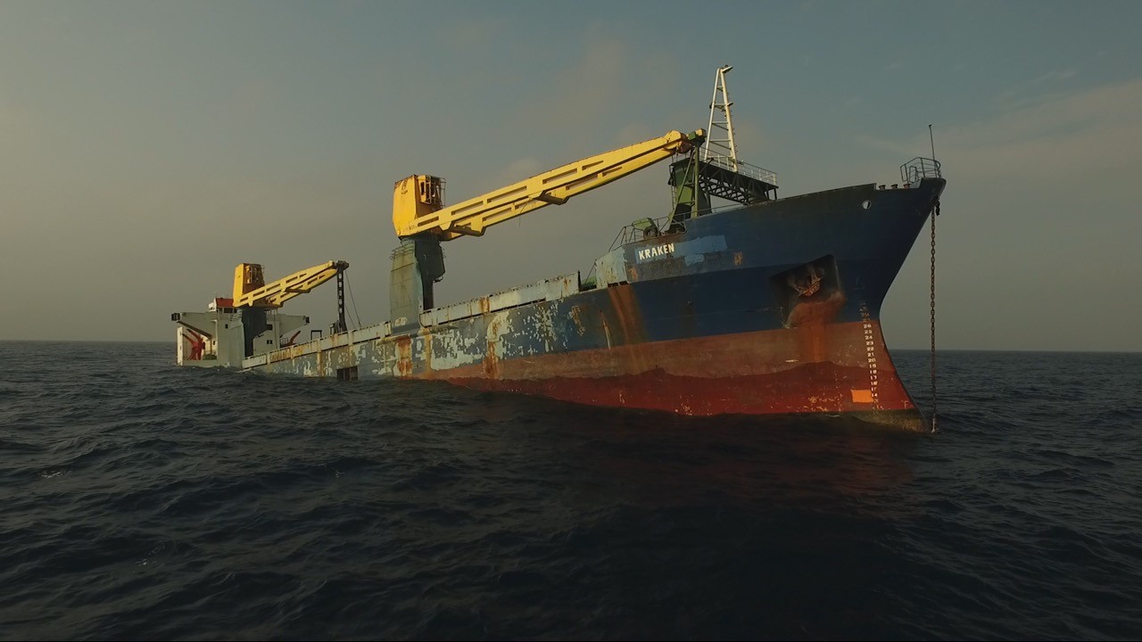 'Sea monster' ship sinks to bottom of Gulf as artificial reef