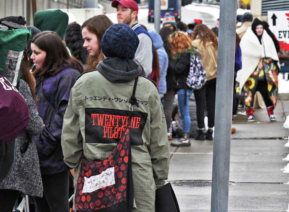 Photos: Twenty One Pilots fans line up at TU Center