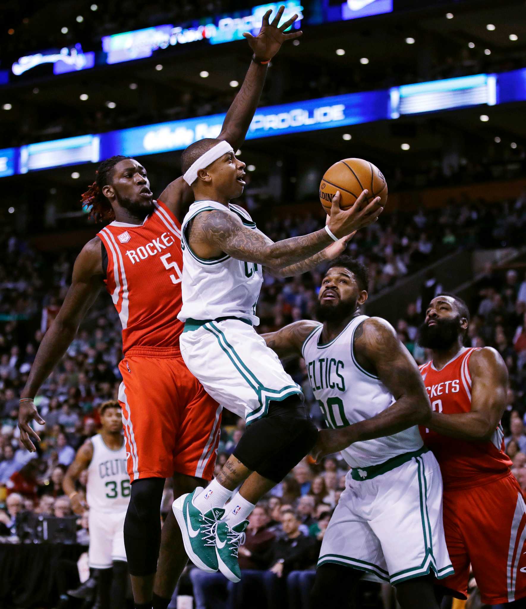 NBA: Thomas, Crowder push Celtics past Rockets, 120-109
