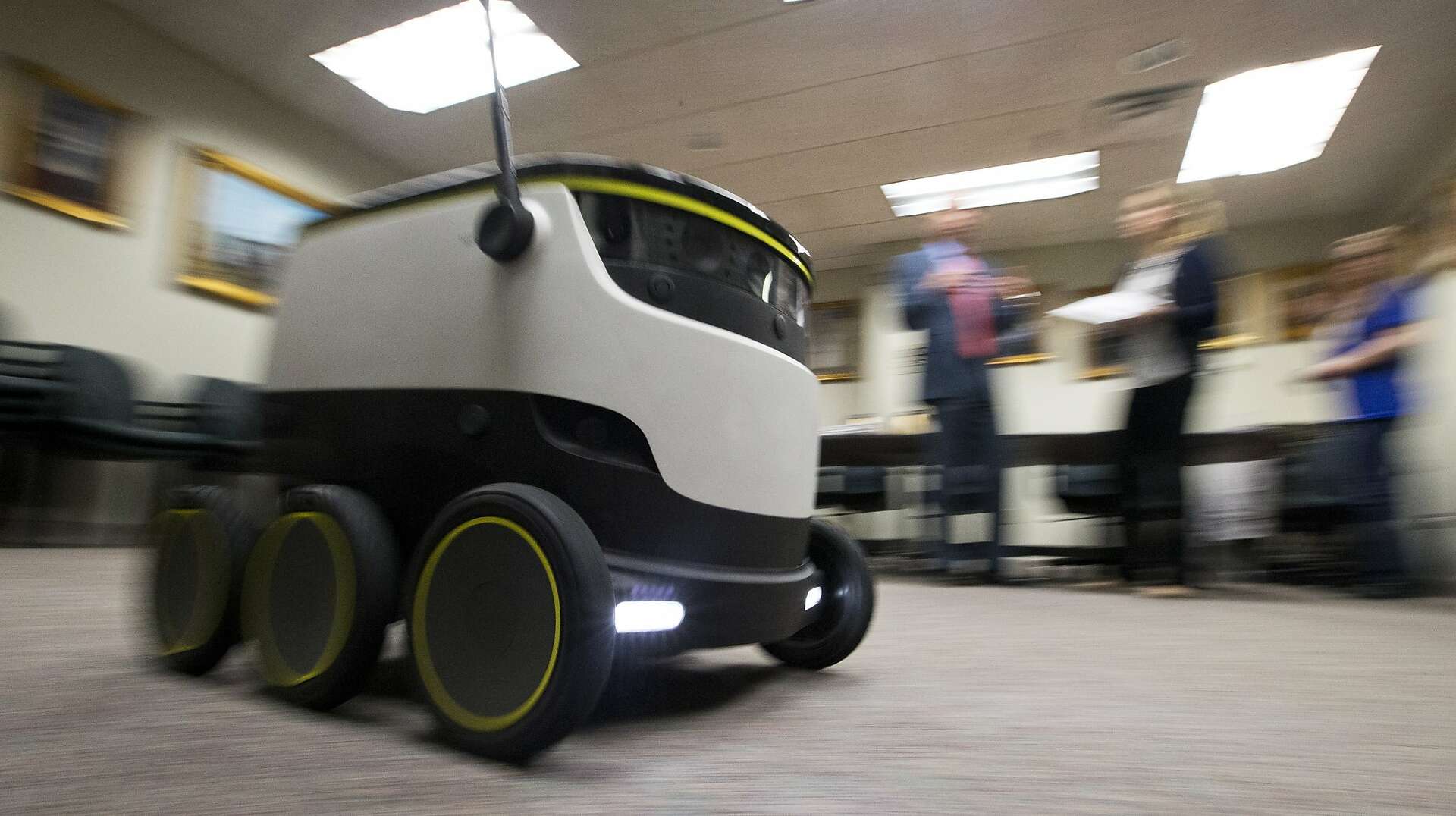 Delivery robot bursts into flames at UC Berkeley