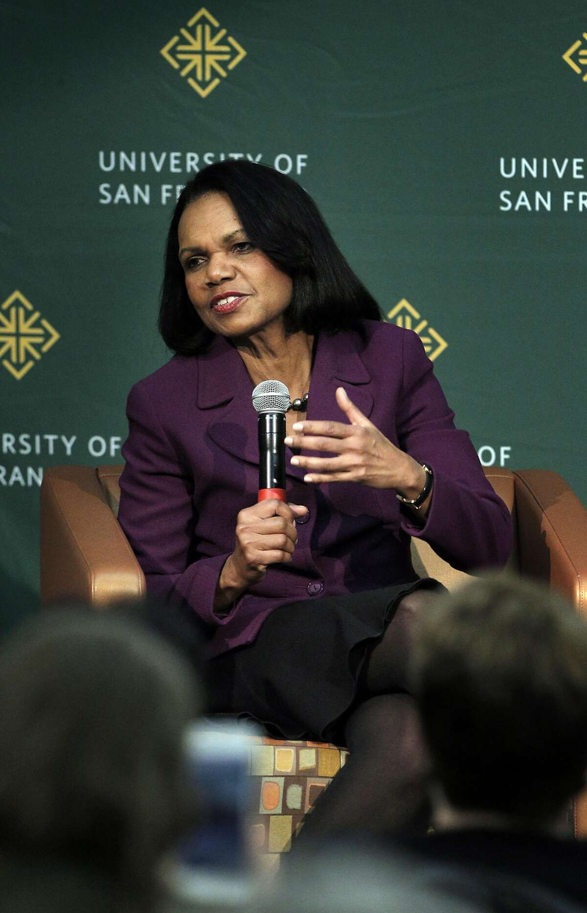 Condoleezza Rice, in SF talk, says Trump and nation must adjust