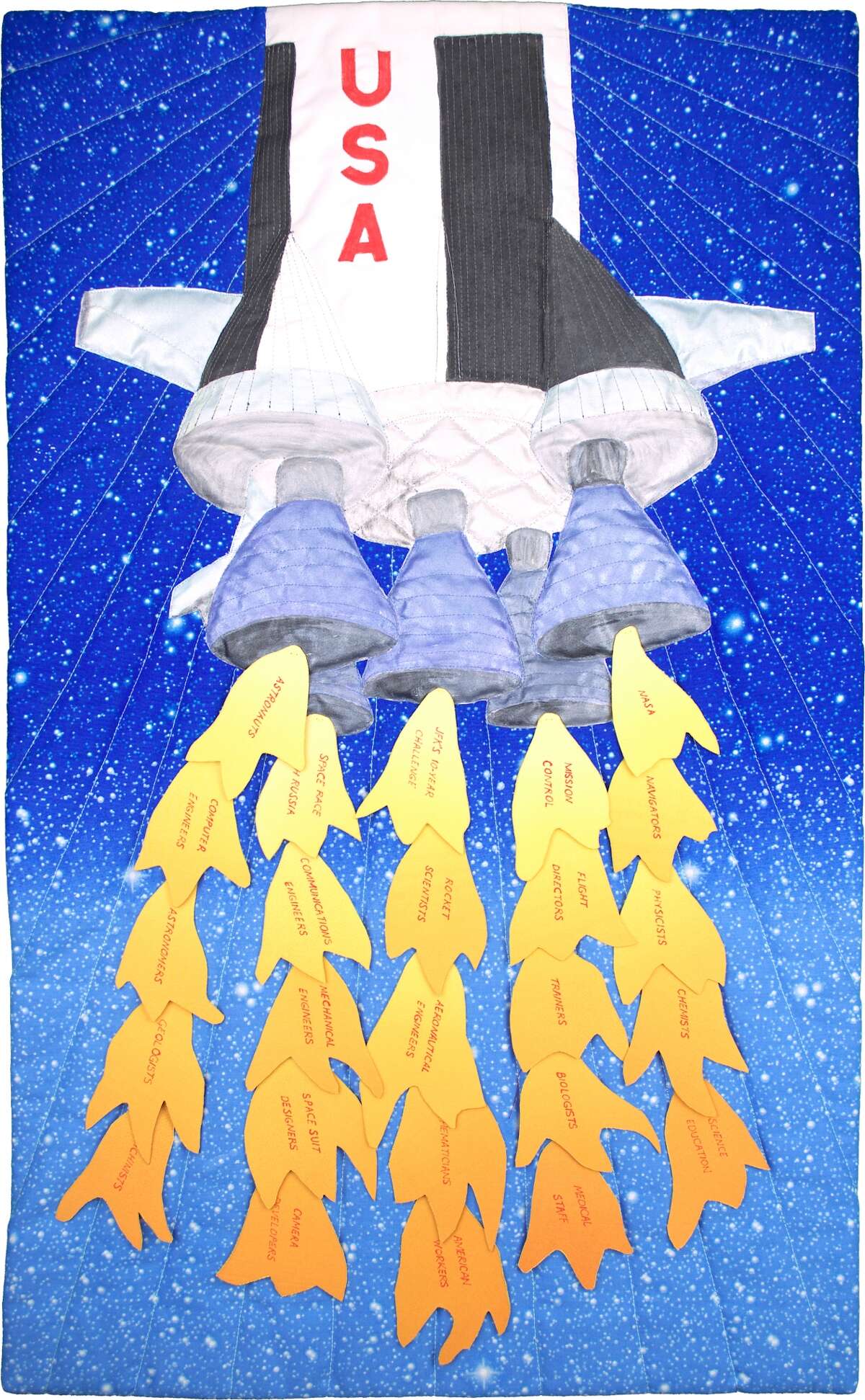 NASA history documented in quilt display