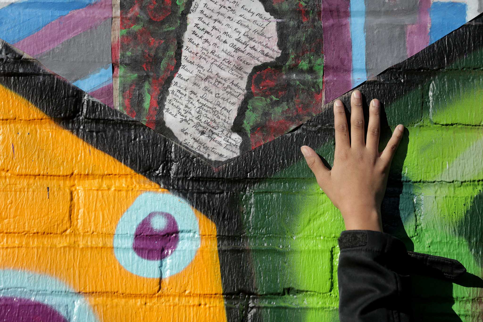 Mural dedication at Beulah Shepard Library