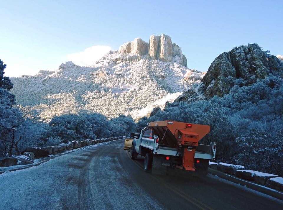 Social media celebrates snow at Big Bend National Park