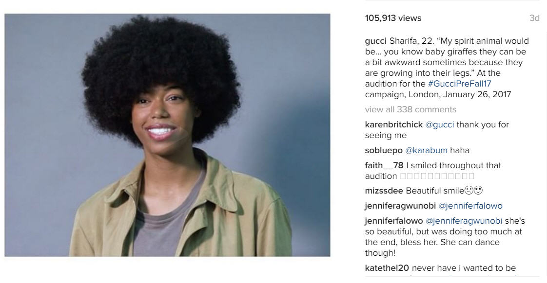 Gucci auditions all black models for fall campaign, but ...