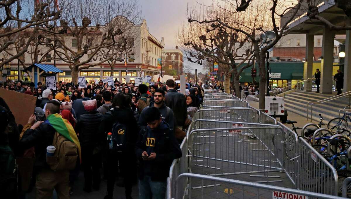 UC Berkeley cancels right-wing provocateur’s talk amid violent protest