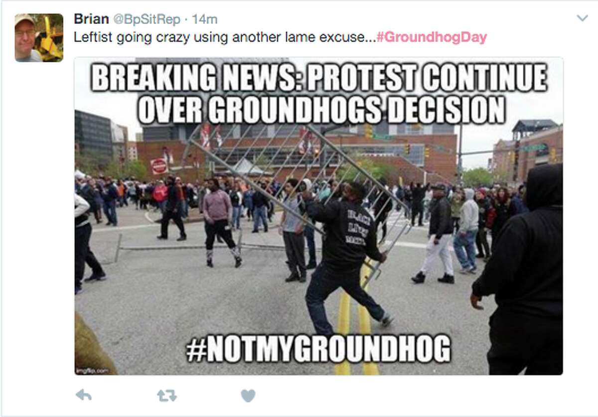 Groundhog Day memes reflect the times, get very political