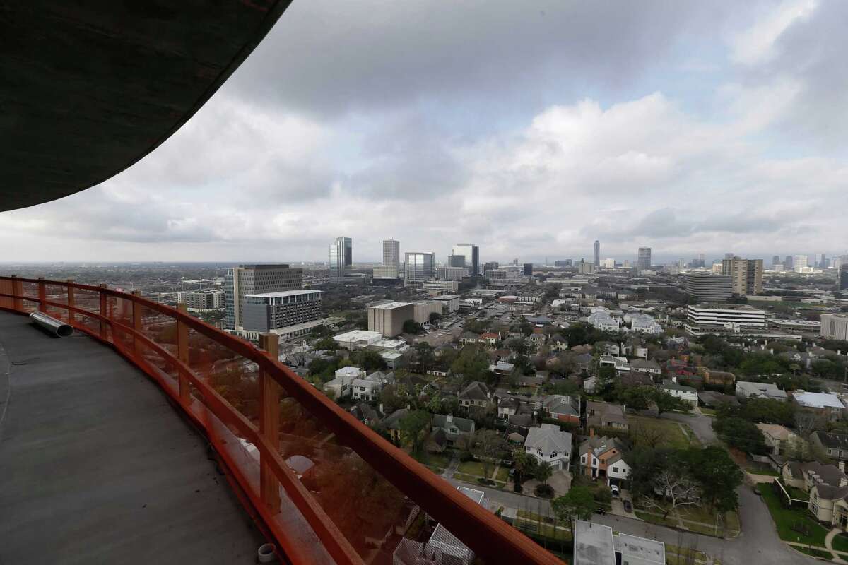 Elliptical tower in Upper Kirby tops out