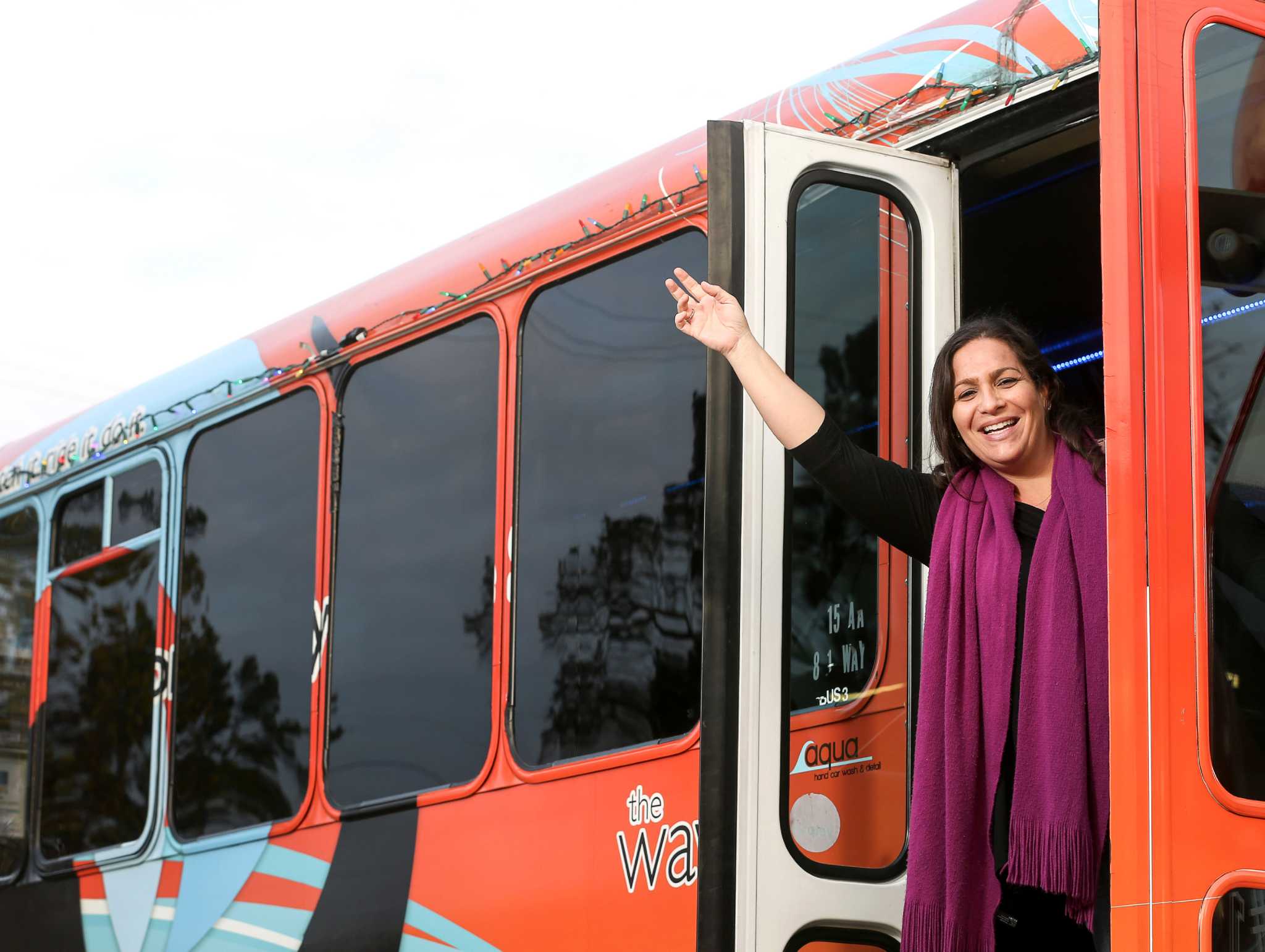 Beleaguered shuttle bus operator cashing in on Super Bowl pomp