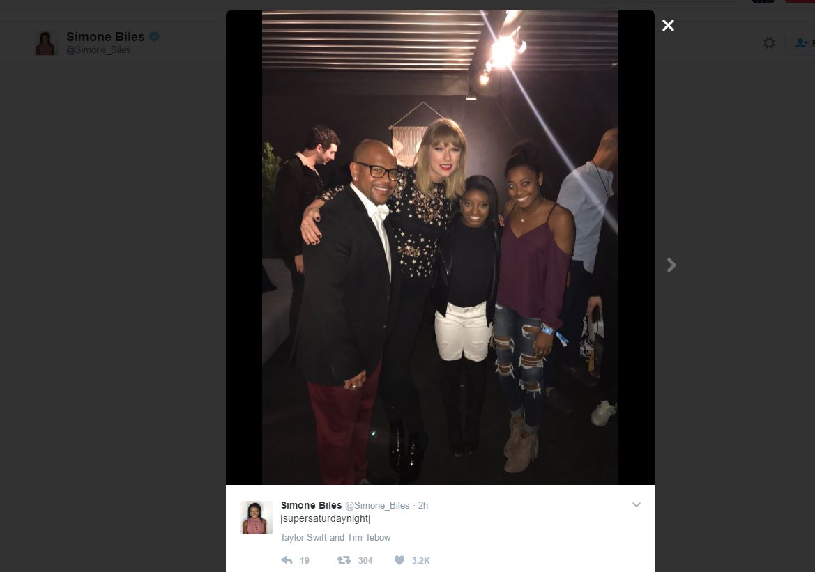 Houston's Simone Biles parties with celebs for Super Bowl 51 weekend