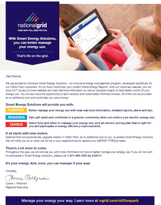 National Grid rolling out Clifton Park incentive program