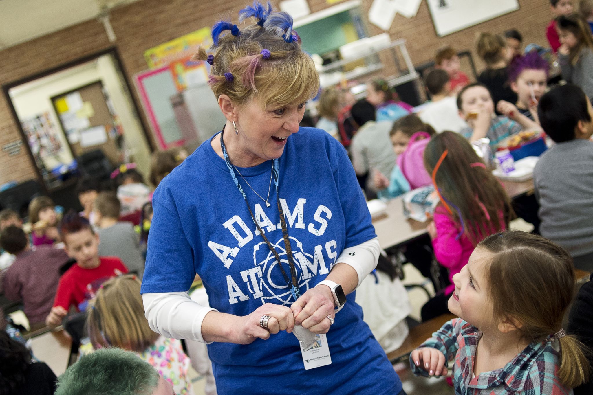 Wacky Hair Day at Adams Elementary School