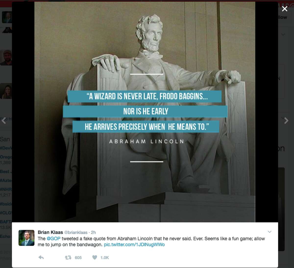 GOP mistakenly tweets fake Abraham Lincoln quote, Internet writes ...