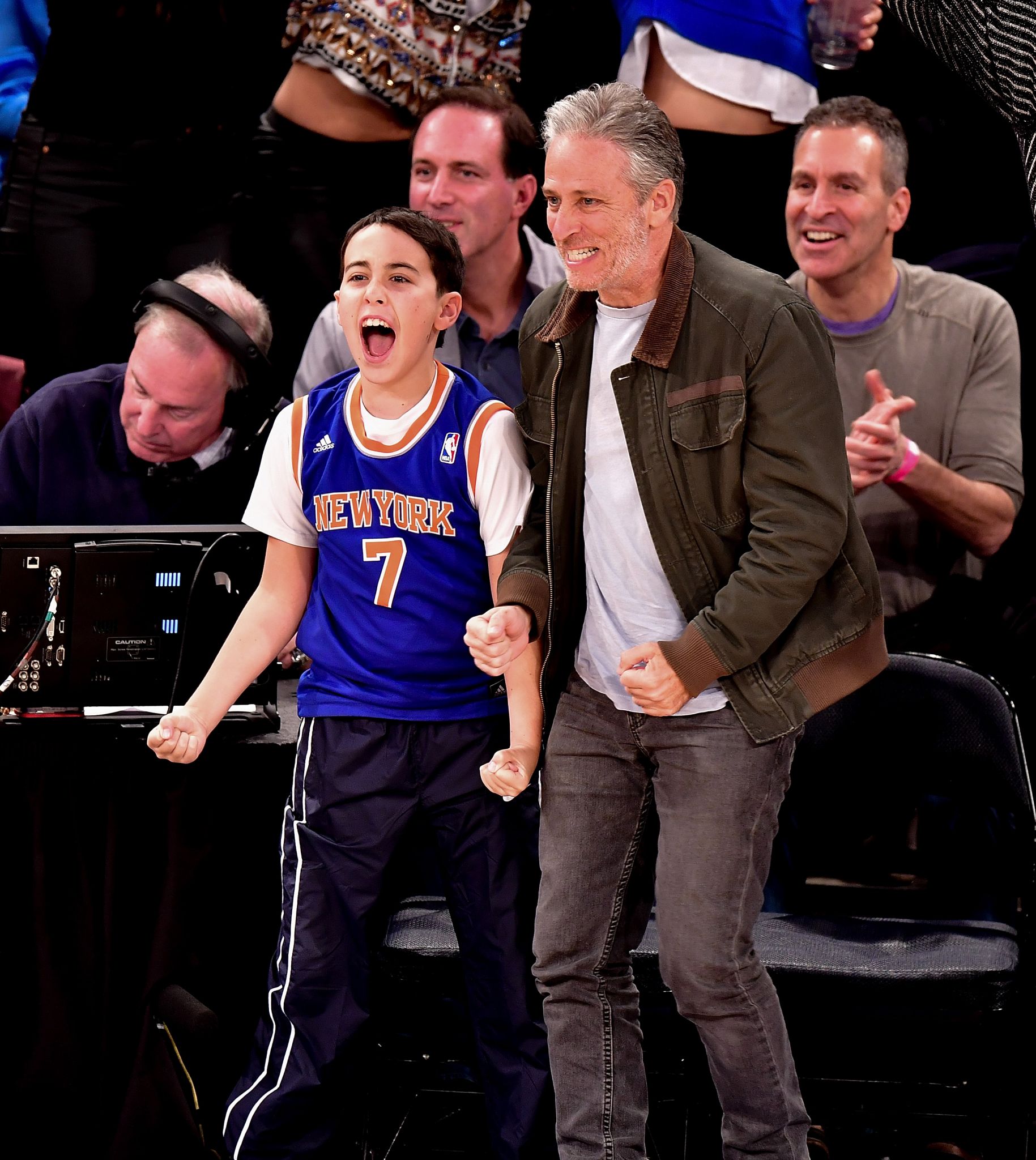 Celebrities sit courtside at Madison Square Garden to root against the ...