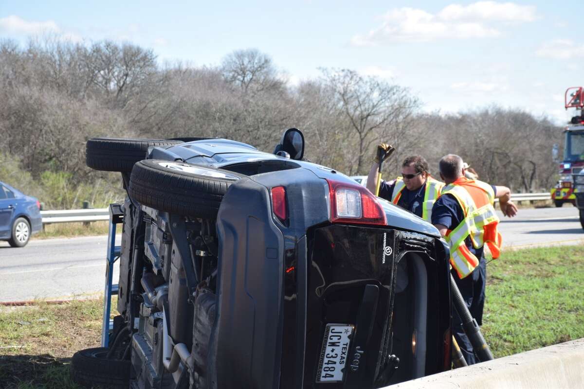 Woman Hospitalized After Rollover Collision Involving Multiple Vehicles