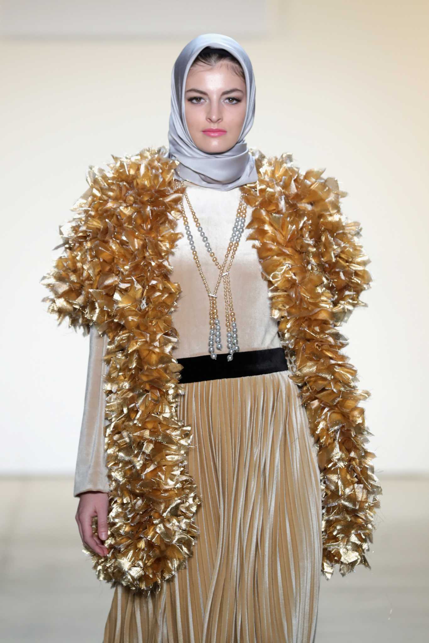 Muslim designer brings drama to NY Fashion Week