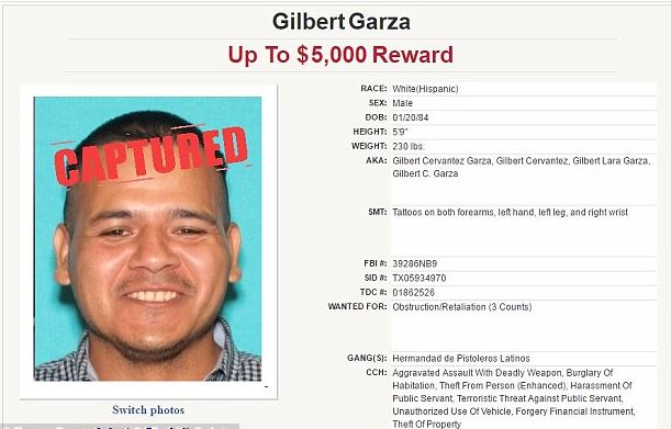Fugitive on Texas 10 Most Wanted list turns himself in for pepper-spray ...