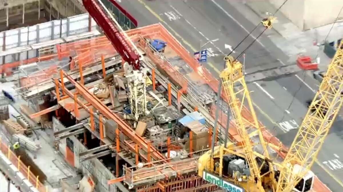 Concrete wall threatening to fall from SF high-rise stabilized