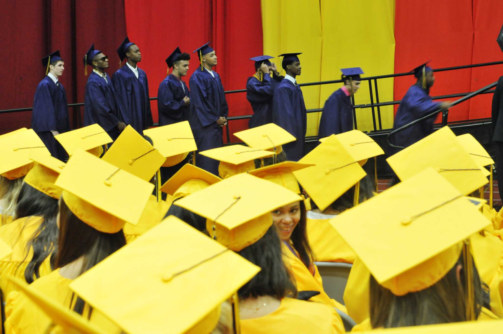 District narrows graduation gap