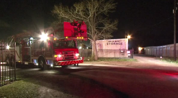 Overnight fire draws crews to northern Harris County storage facility