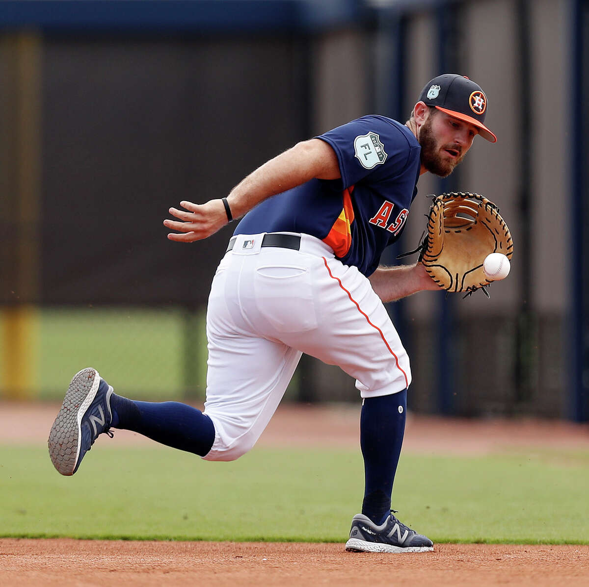 Astros' Tyler White playing second base Thursday