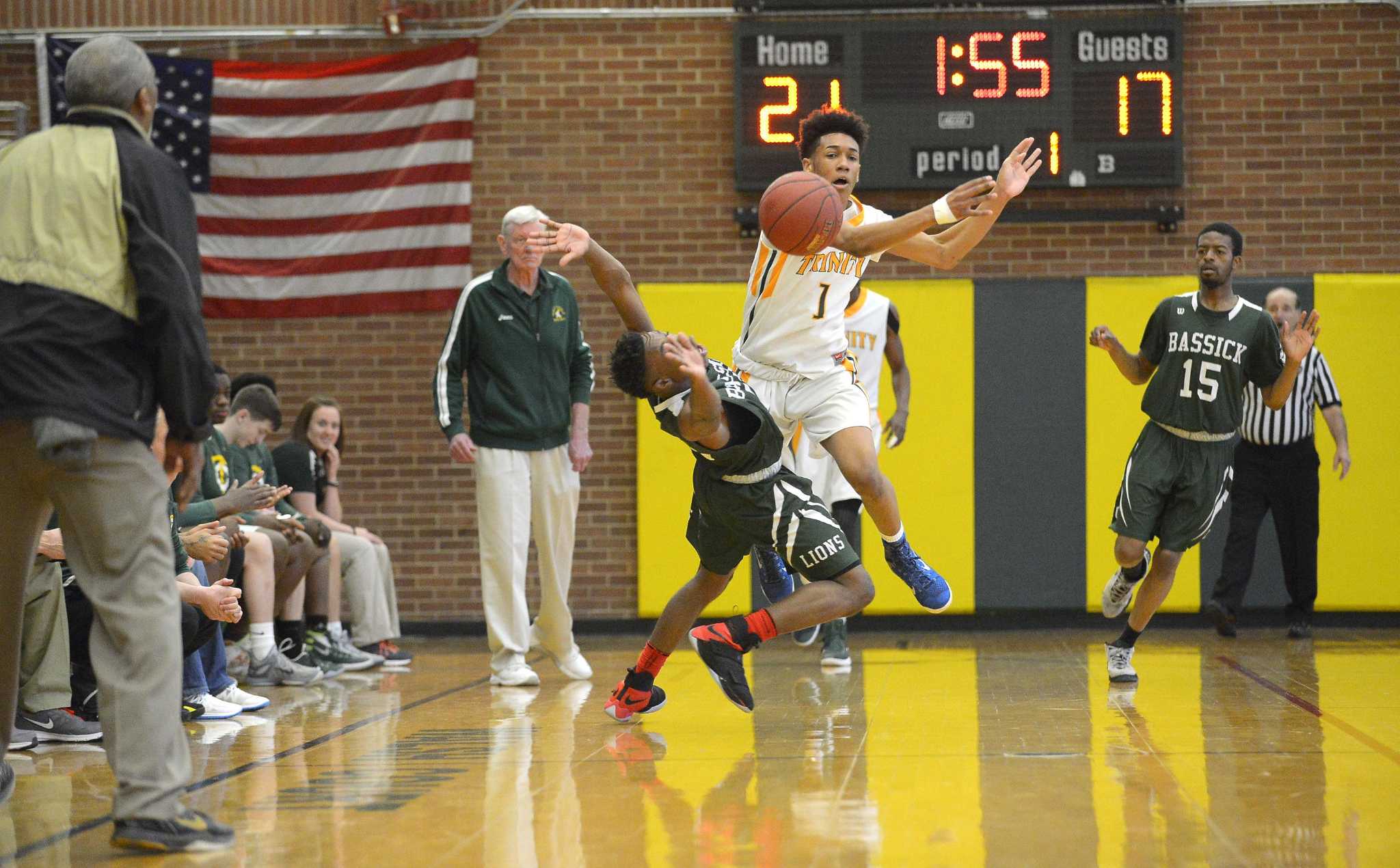 Boys basketball: Trinity Catholic holds off Bassick