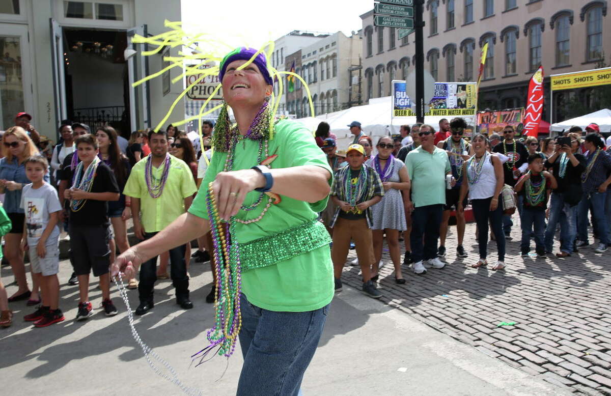 Galveston's 2017 Mardi Gras is celebrated with a parade, smiles