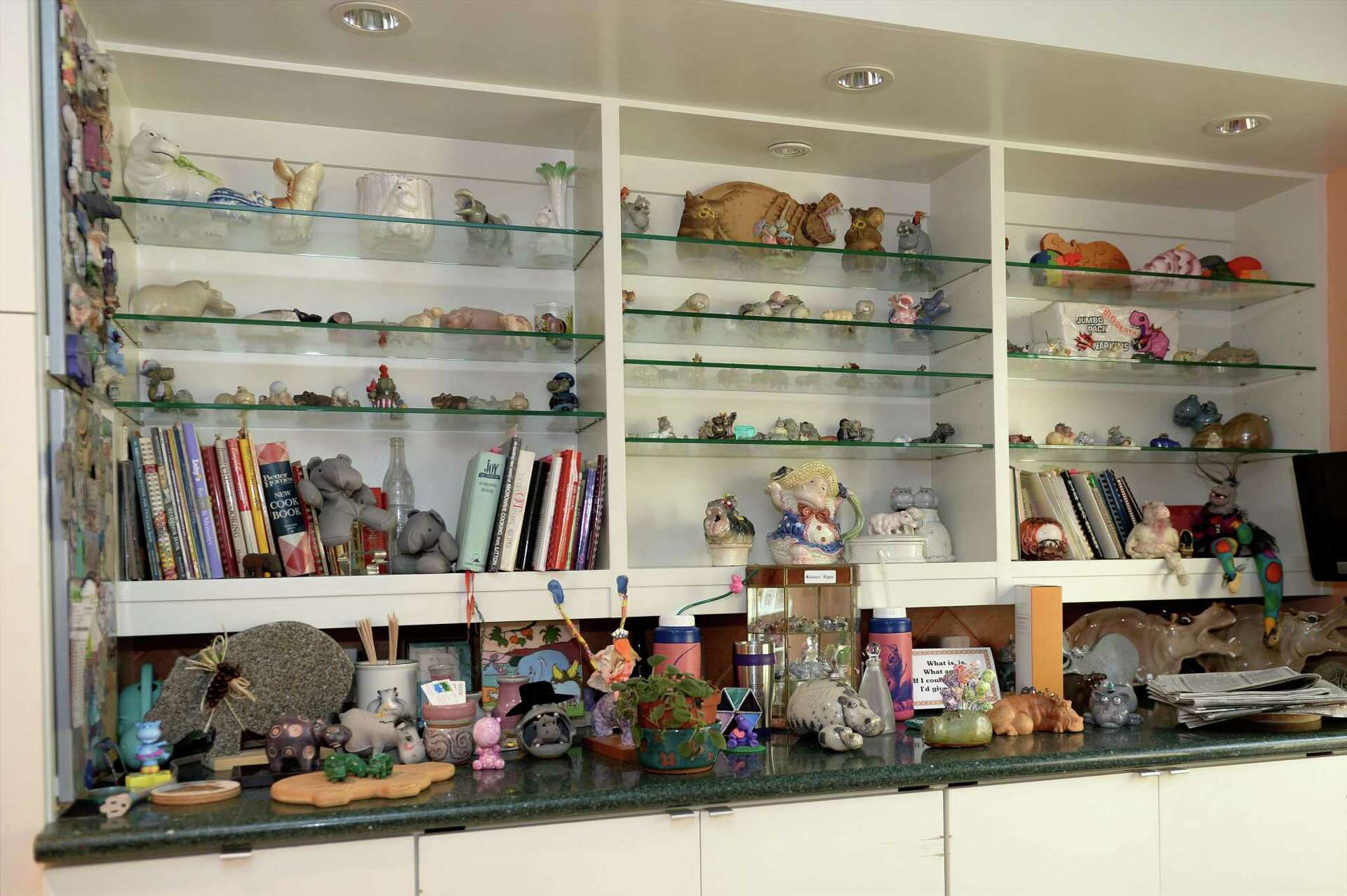 Houston's hippo-artcar lady has more than 2,000 hippos in her home