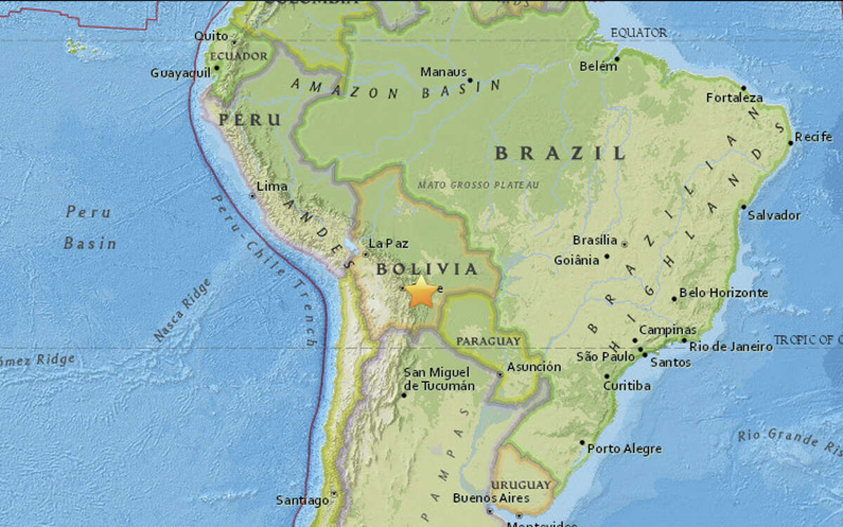 Magnitude 6.5 earthquake strikes near Padilla, Bolivia