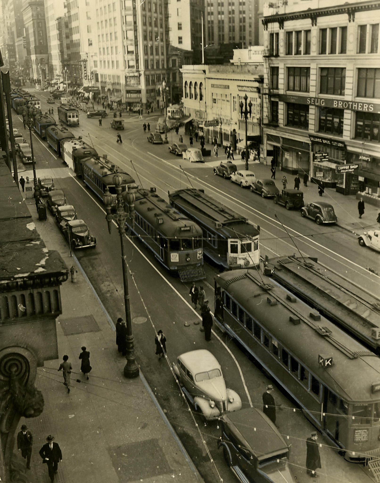 Rare archival San Francisco downtown street scene photos