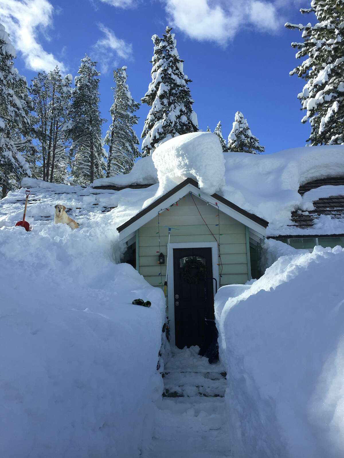 Photos show the insane amounts of snow piled up in Tahoe