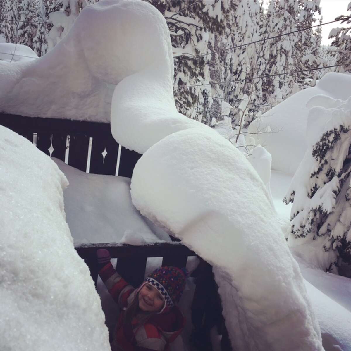 Photos show the insane amounts of snow piled up in Tahoe