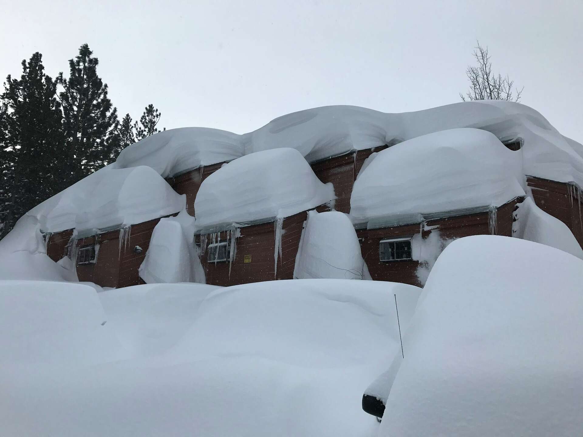 Photos show the insane amounts of snow piled up in Tahoe