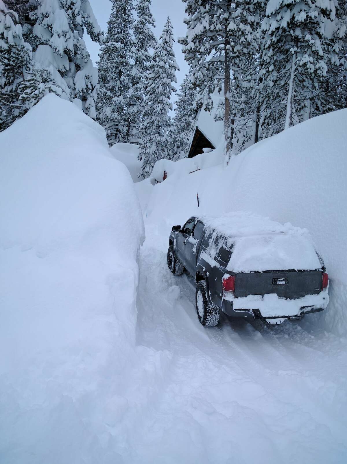 Photos show the insane amounts of snow piled up in Tahoe