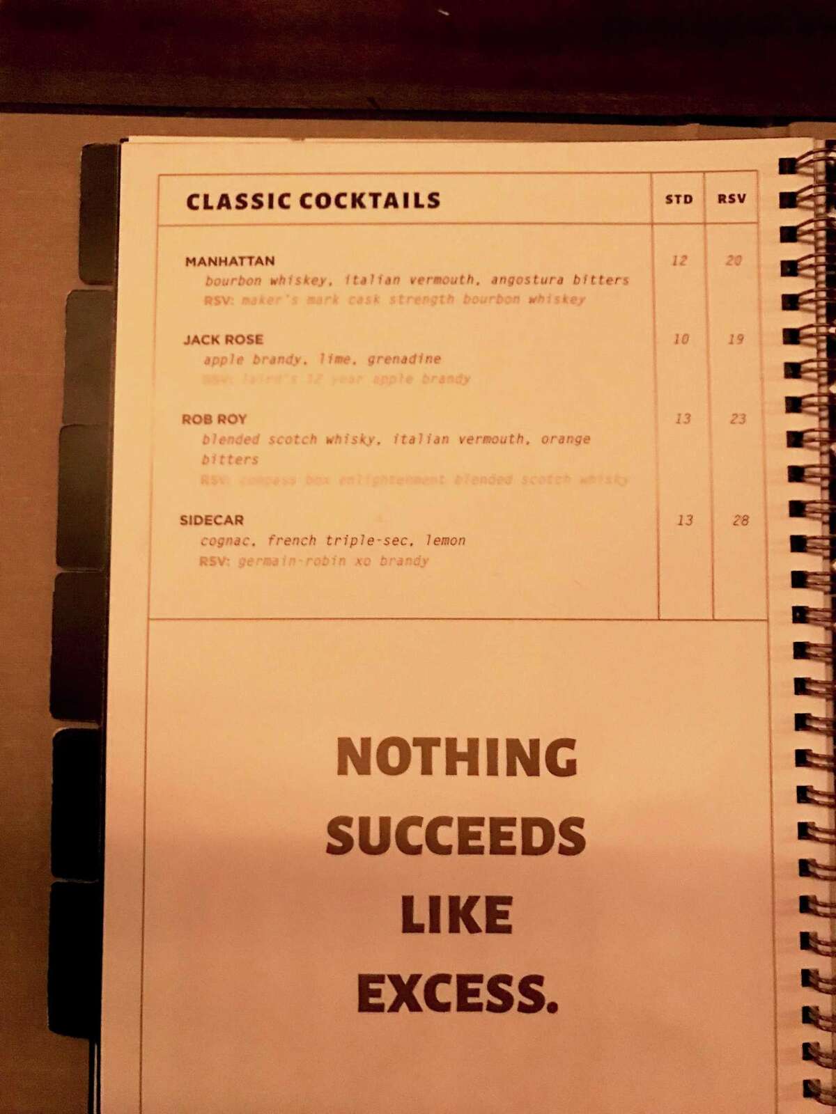 Downstairs (at The Esquire Tavern)