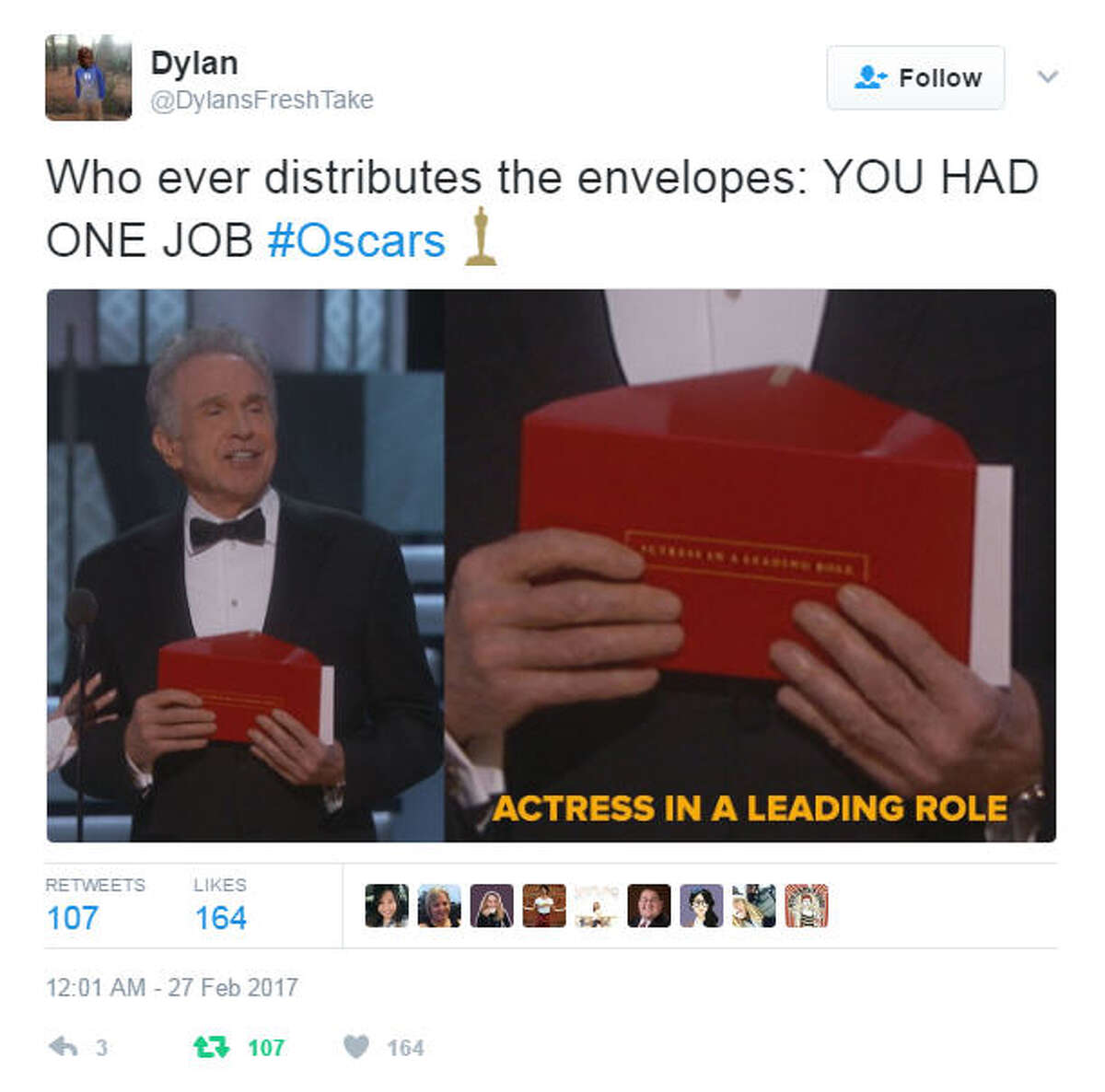 Oscars best picture mishap inspires envelope memes