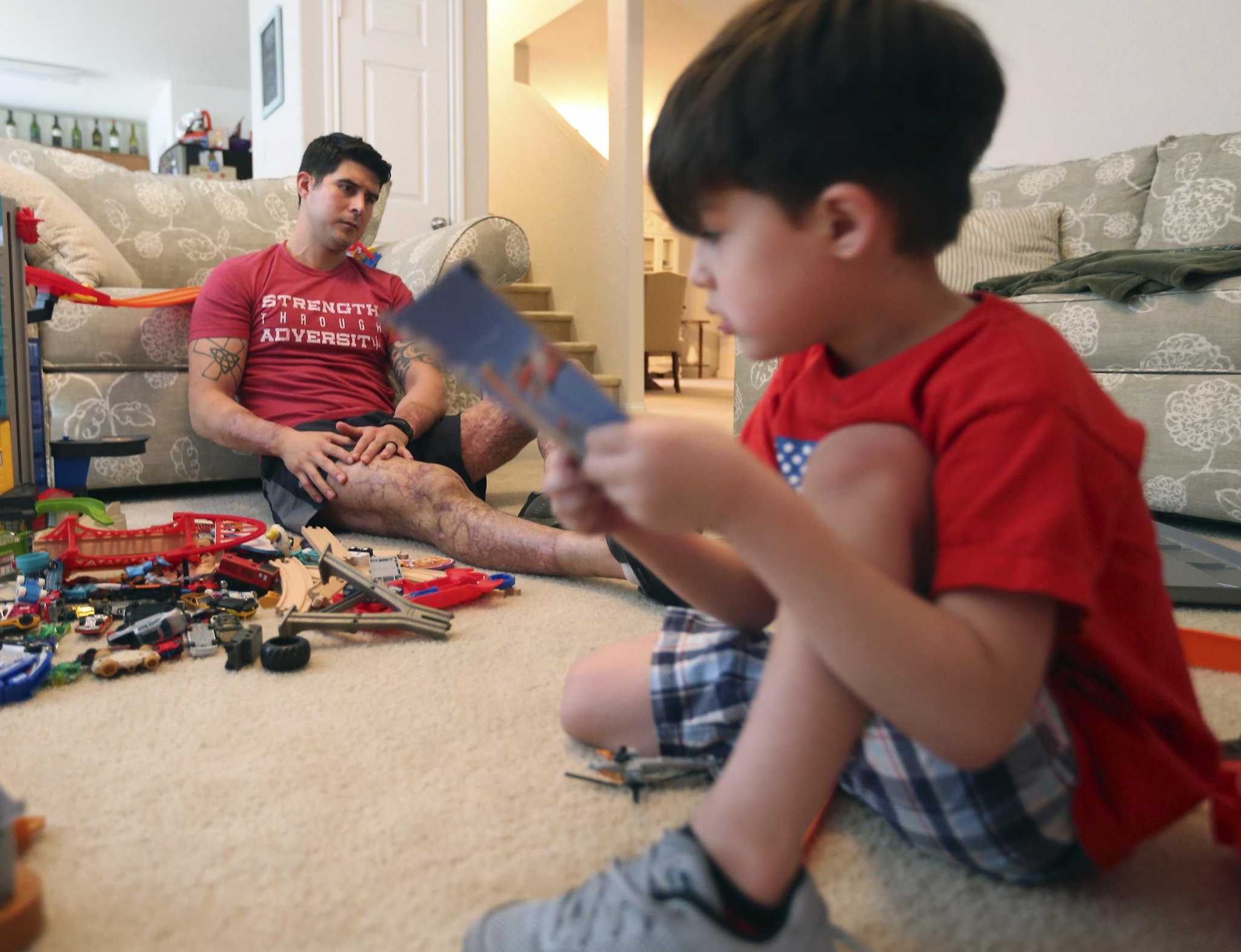 Badly burned in blast, S.A. airman makes his comeback