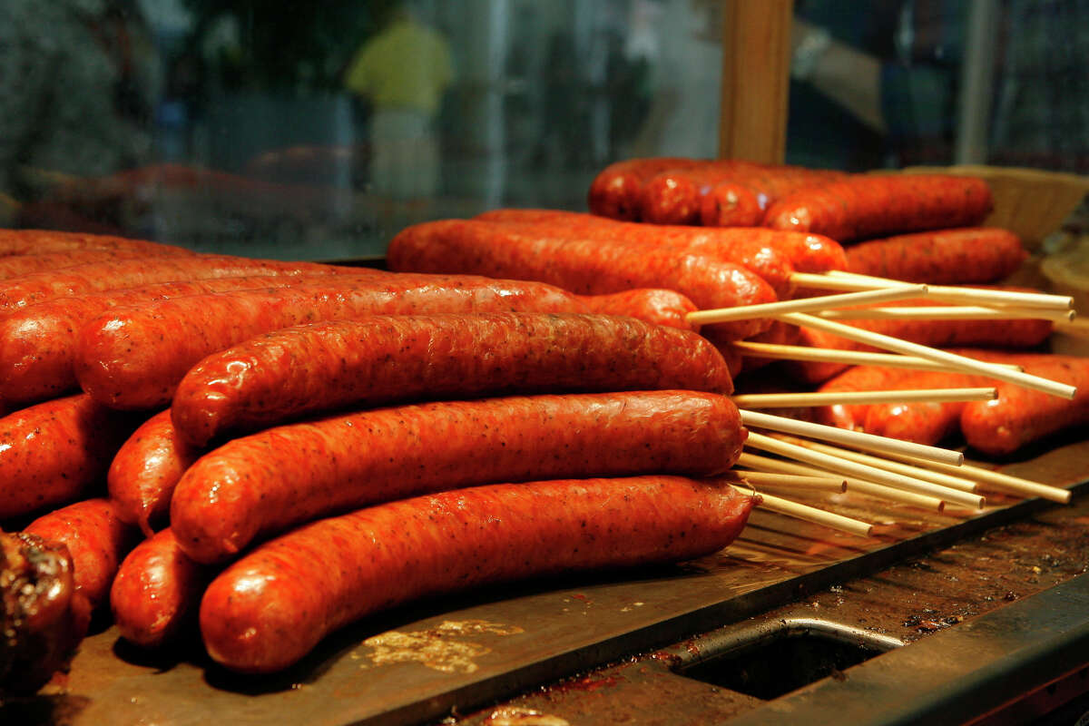 Scouting out the best food at the rodeo carnival
