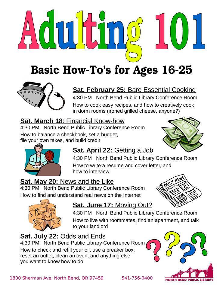 Oregon library offering Adulting 101 class for millennials