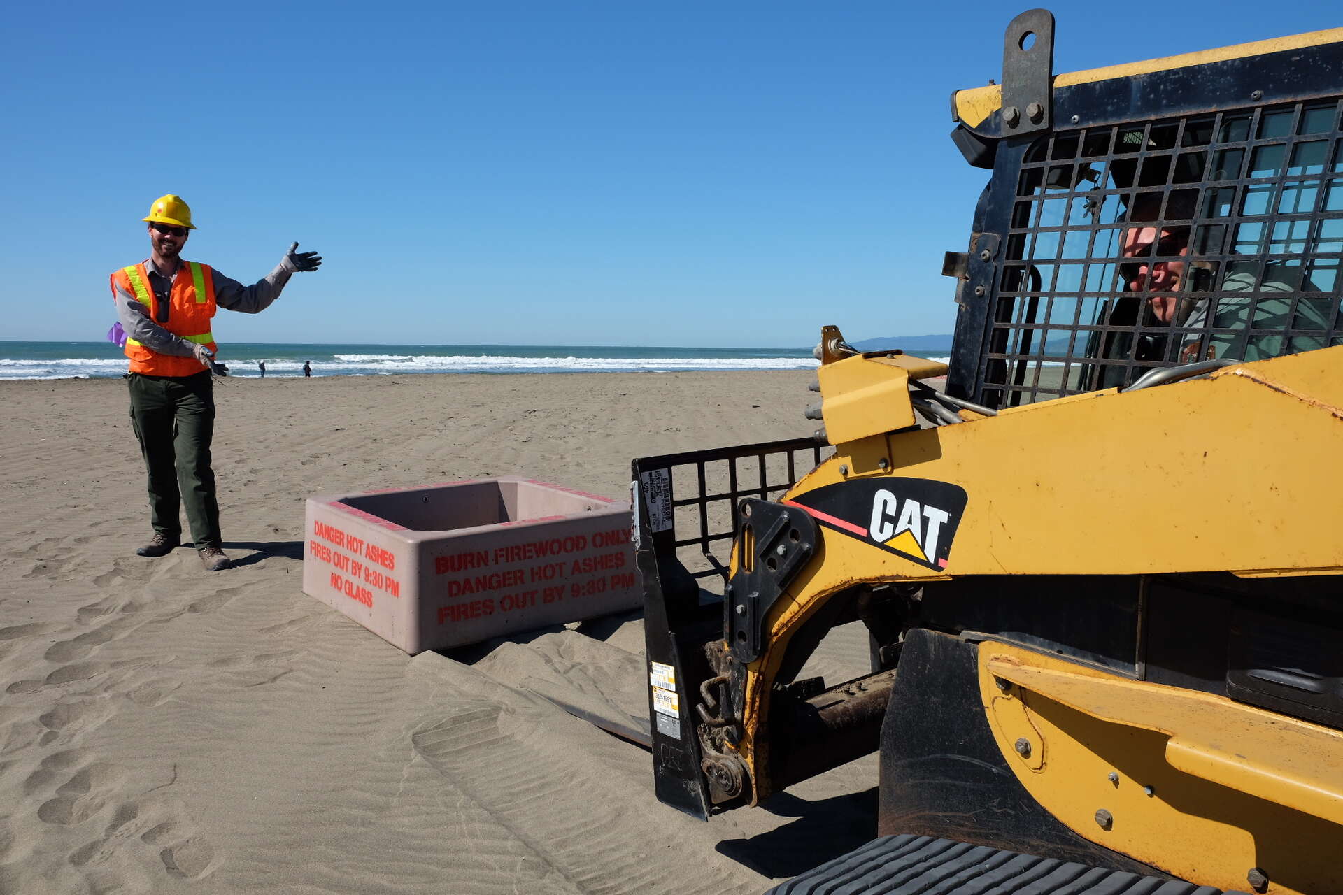 Ocean Beach reopens to bonfires with new concrete pits